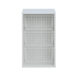 STYLE 3 BASKET WARDROBE INSERT WHITE