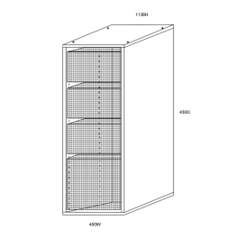 STYLE 4 BASKET WARDROBE INSERT WHITE